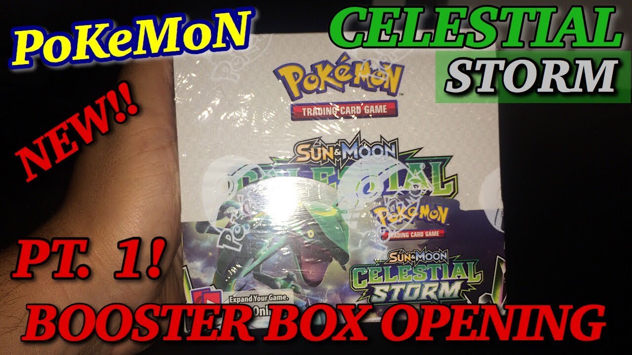 POKEMON CELESTIAL STORM BOOSTER BOX OPENING (PART 1) - NEW 2018 - WOW ...
