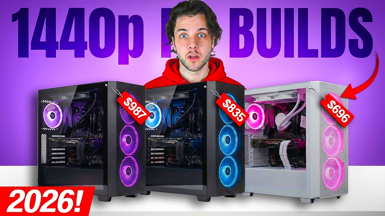 Best 1440p Gaming PC Build 2026 For Every Budget 🔥 - YouTube