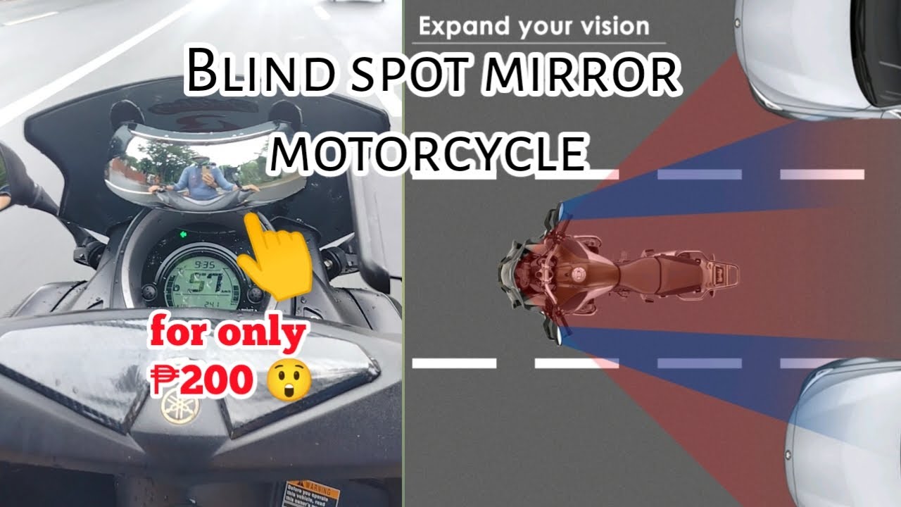 HOW TO INSTALL MOTORCYCLE BLIND SPOT MIRROR - YouTube