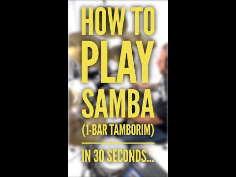 How To Play Samba with A 1-Bar Tamborim in 30 Seconds