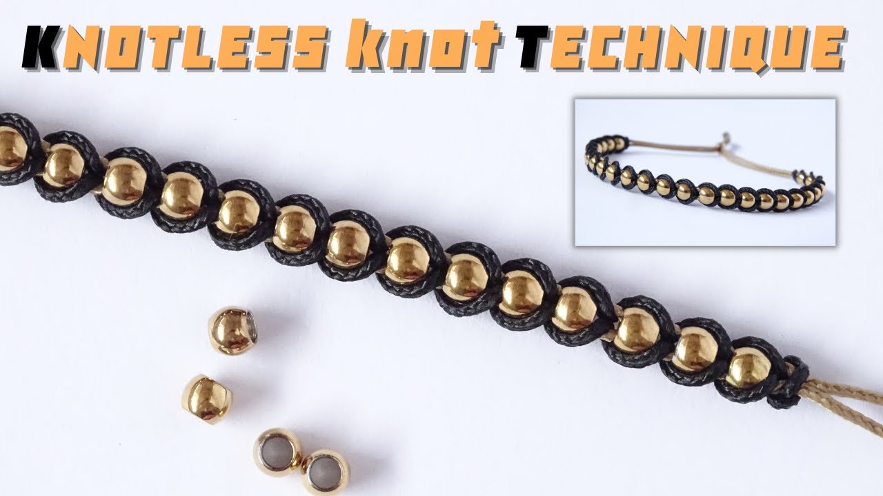 Amazing Knotless Knot Technique to Make a Shamballa Pearl Beaded ...