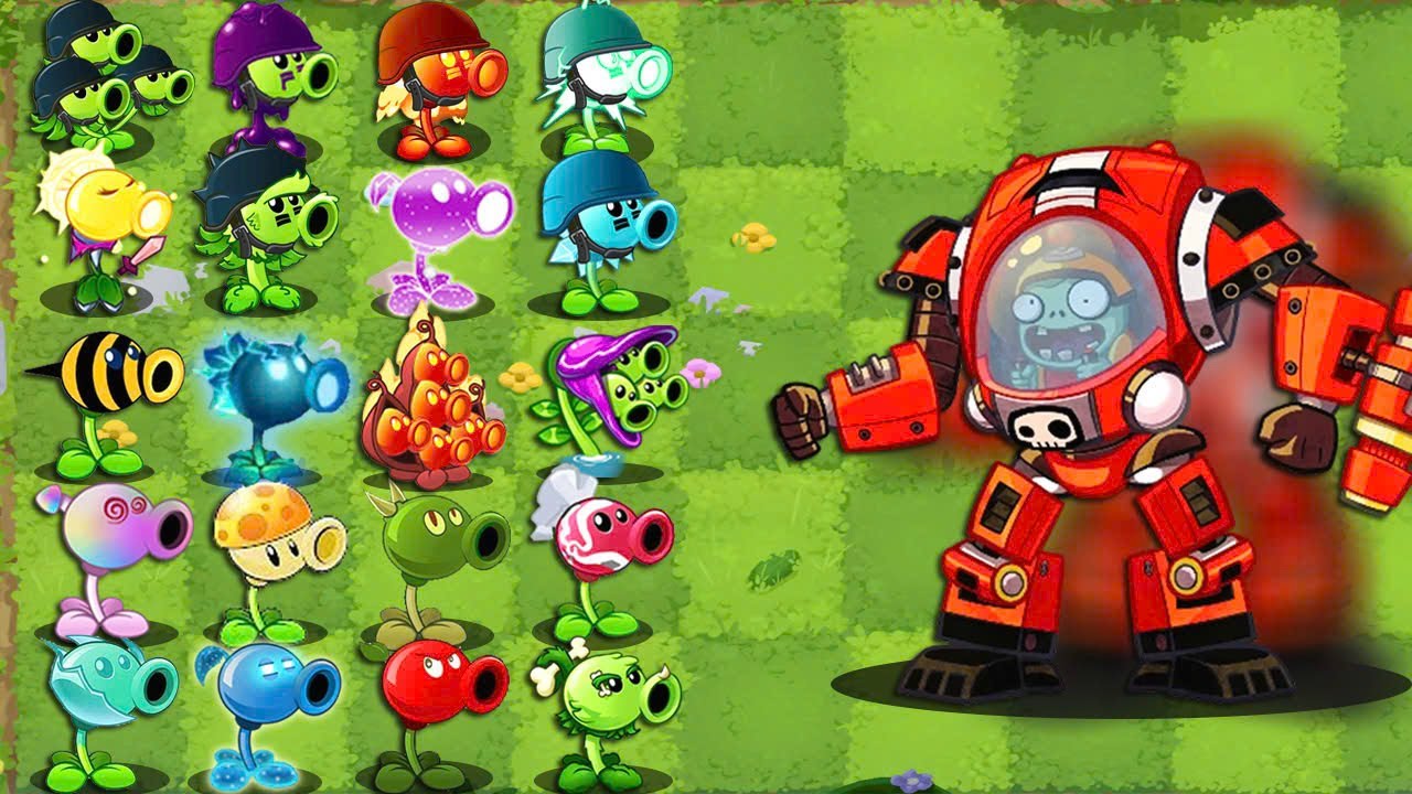 All Plants Max Level VS Z-Mech Zombie - How Many Plants Will WIn? - Pvz ...