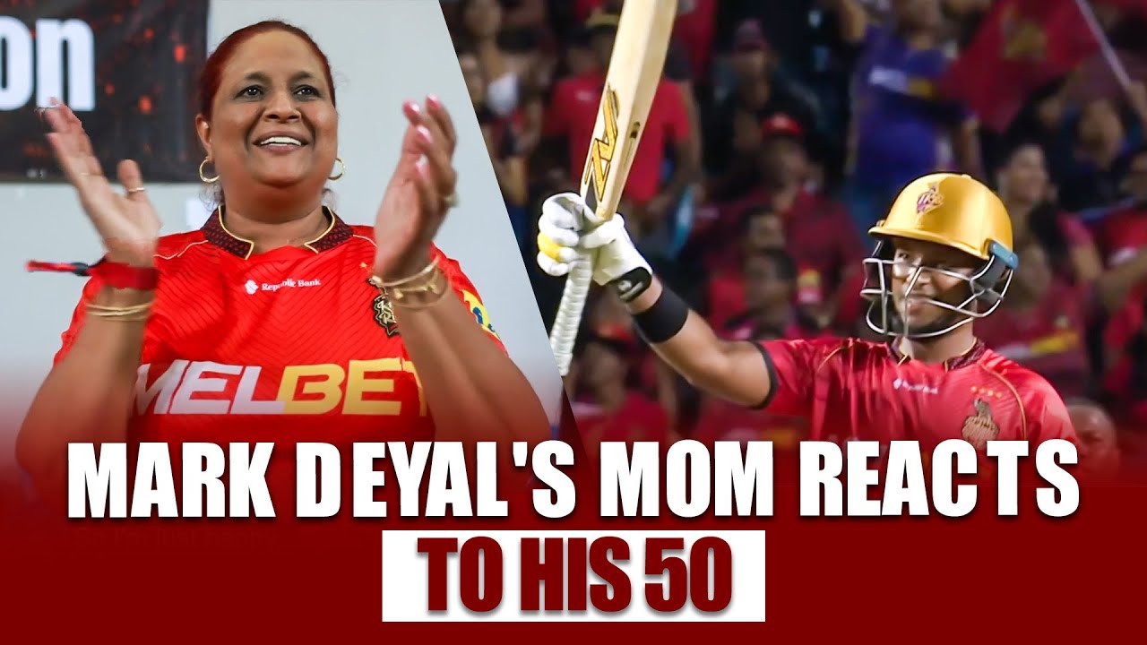 Mark Deyal's 50 at home ground in front of his mom | TKR v SLK | CPL ...