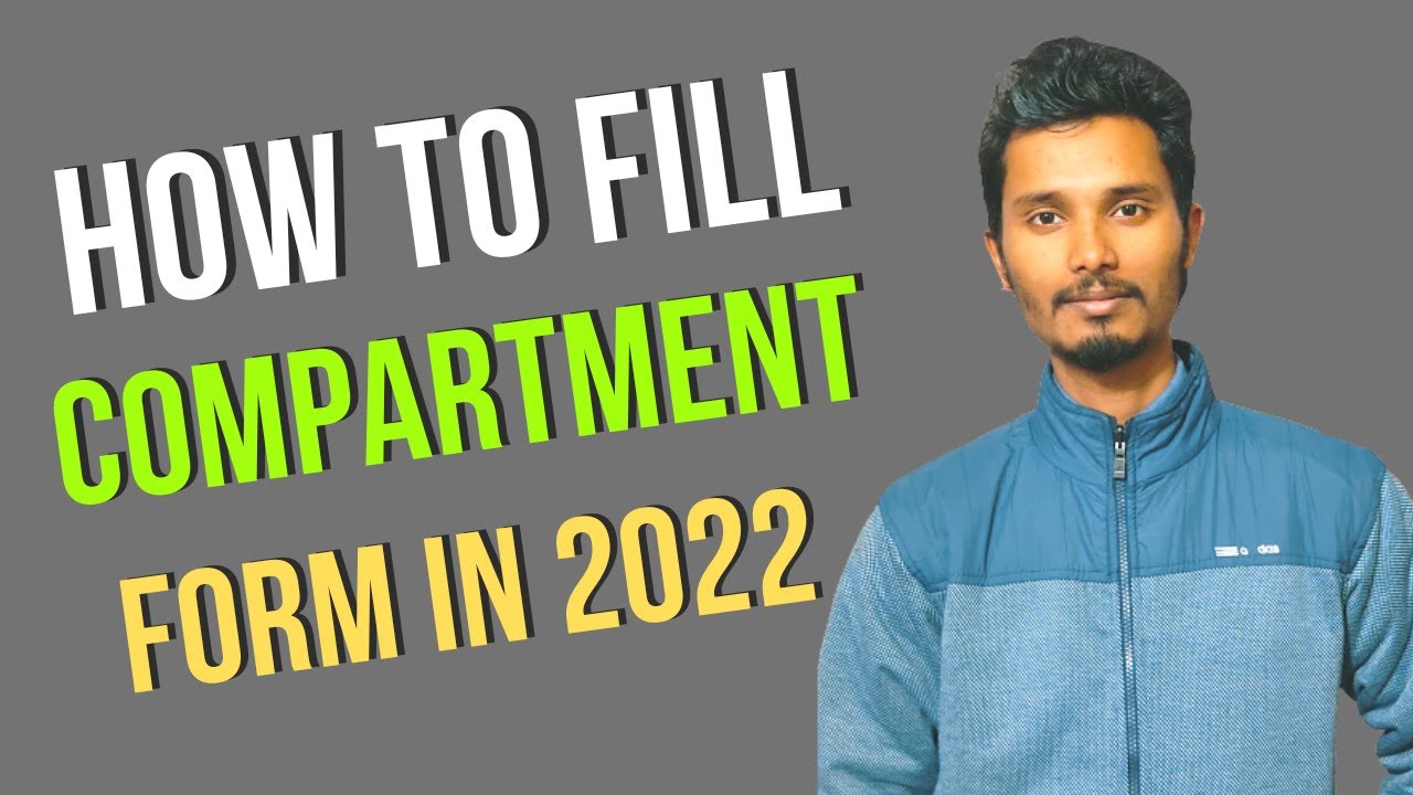 How to Fill Compartment Form 2022 | Mathematical Fundas - YouTube