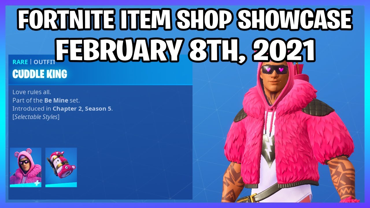 Fortnite Item Shop *NEW* CUDDLE KING SKIN + EMOTE! [February 8th, 2021 ...