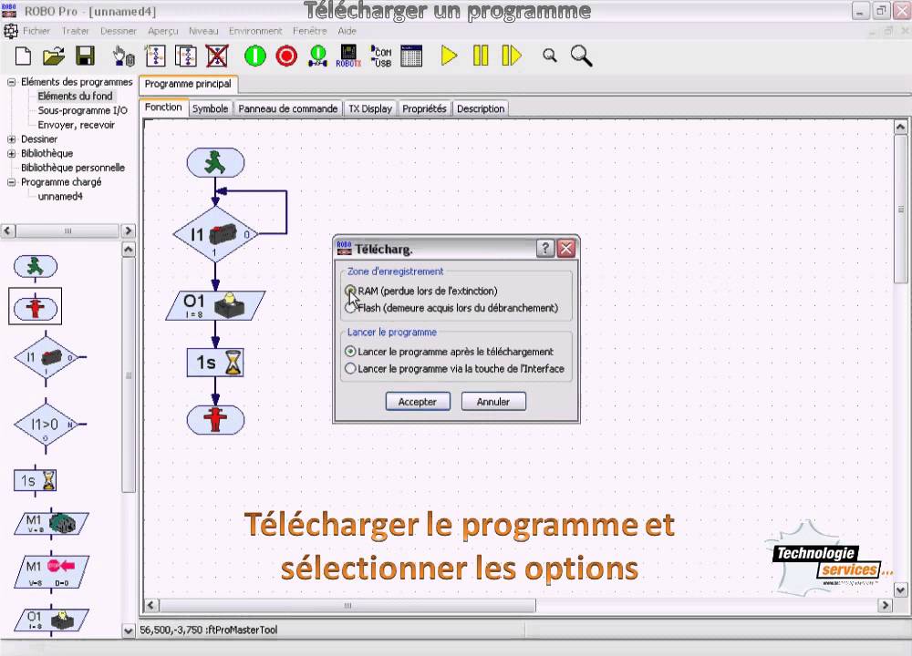 Robopro - Télécharger un programme - YouTube