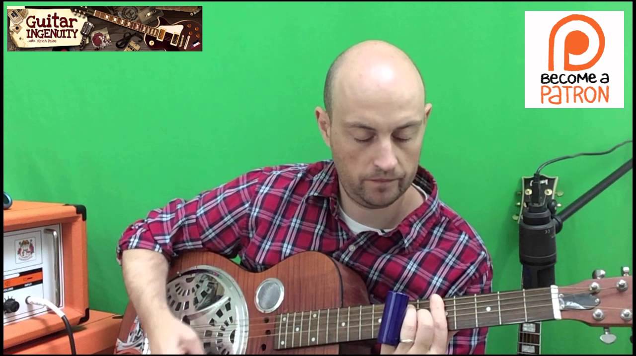 Dobro Hound Dog Slide Gitarre Open D Tuning - YouTube