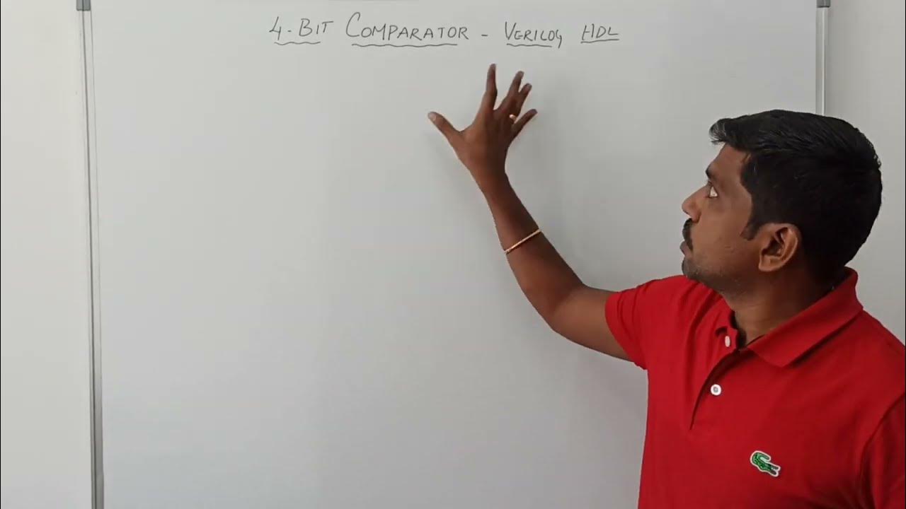 Design Of 4 Bit Comparator Verilog Hdl Program Learn Thought S Vijay Murugan Youtube