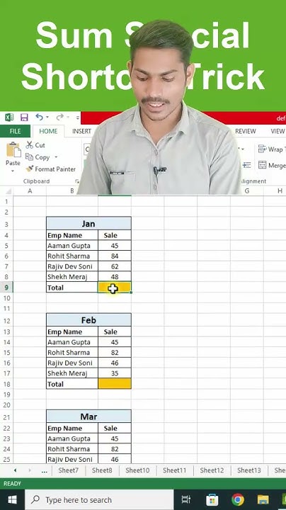 👌 Special use sum formula in excel | Excel tips and tricks | #msexcel #shorts - YouTube