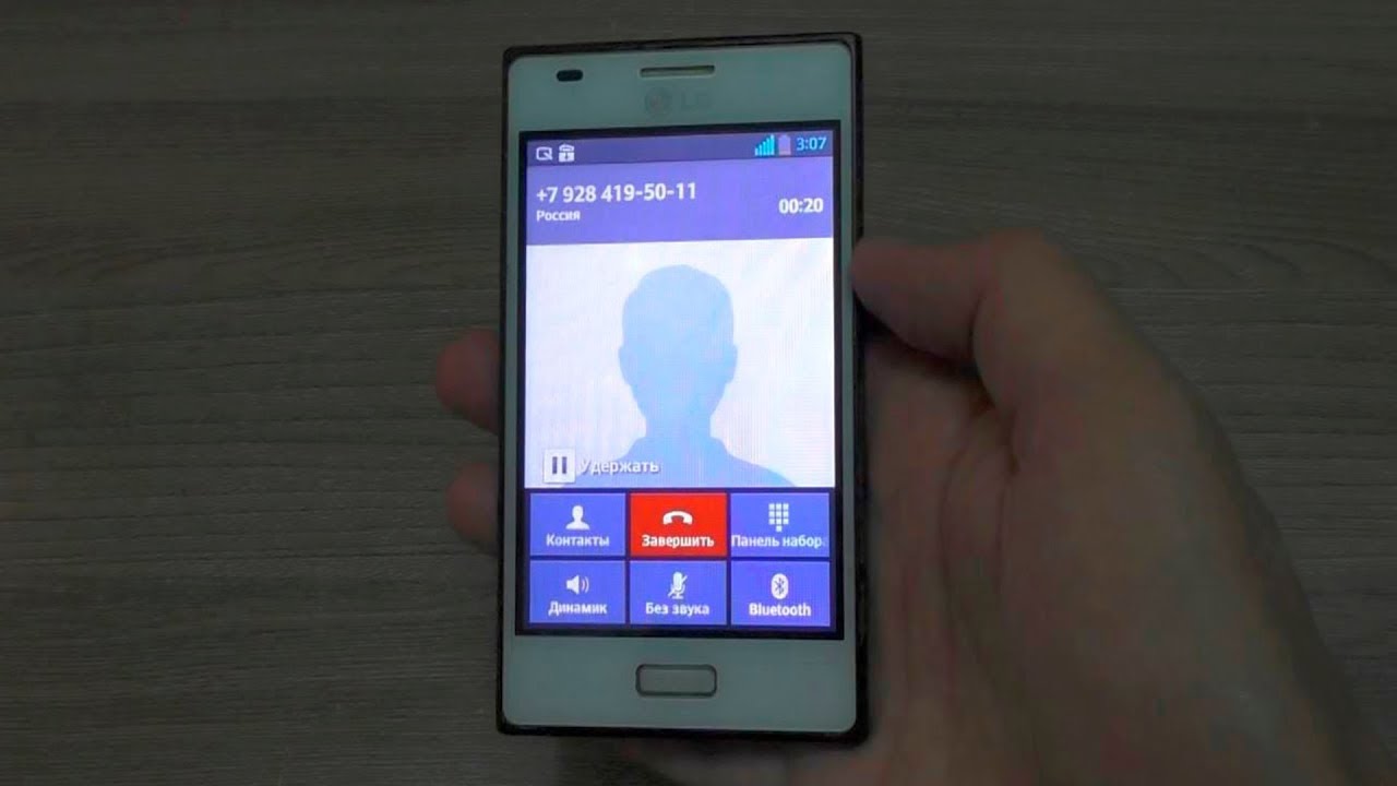 LG Optimus L5 incoming call - YouTube