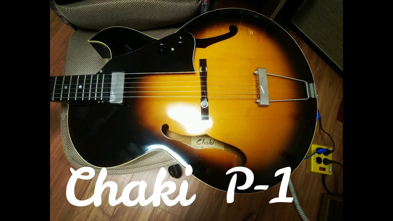 Chaki guitar P-1 & Kent Armstrong pick up - YouTube