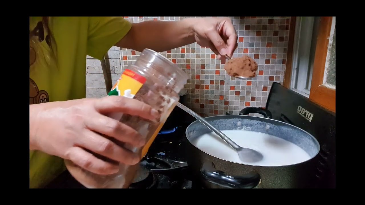 Cooking Champorado with milo ... - YouTube