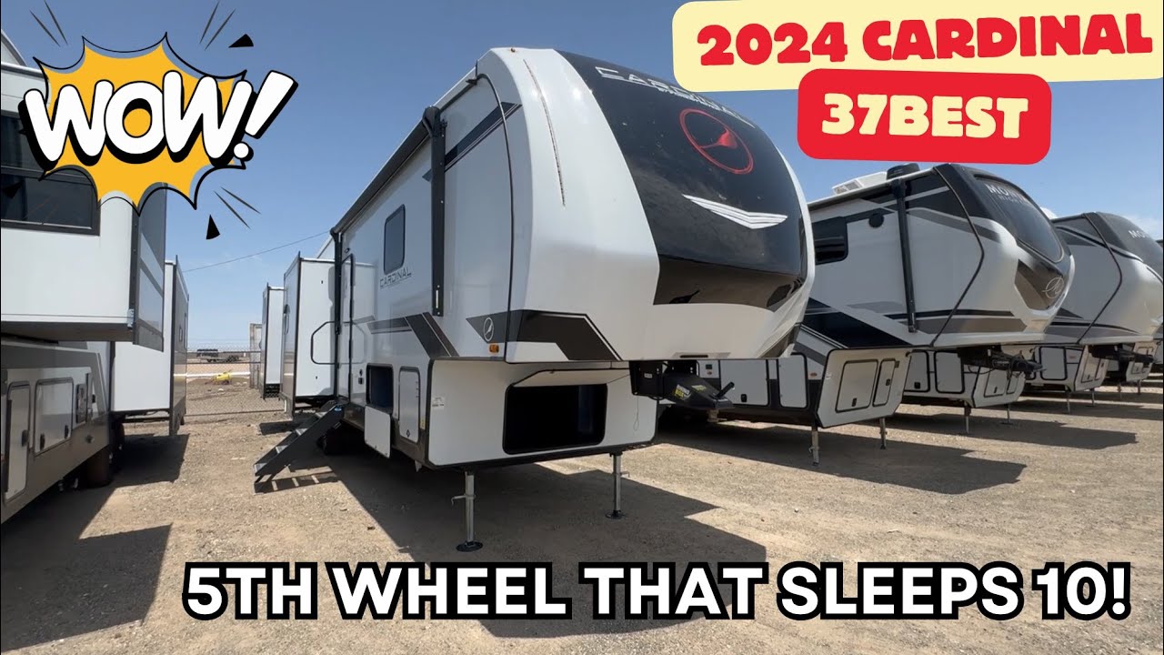 5th Wheel That Sleeps 10! 2024 Cardinal 37BEST - YouTube