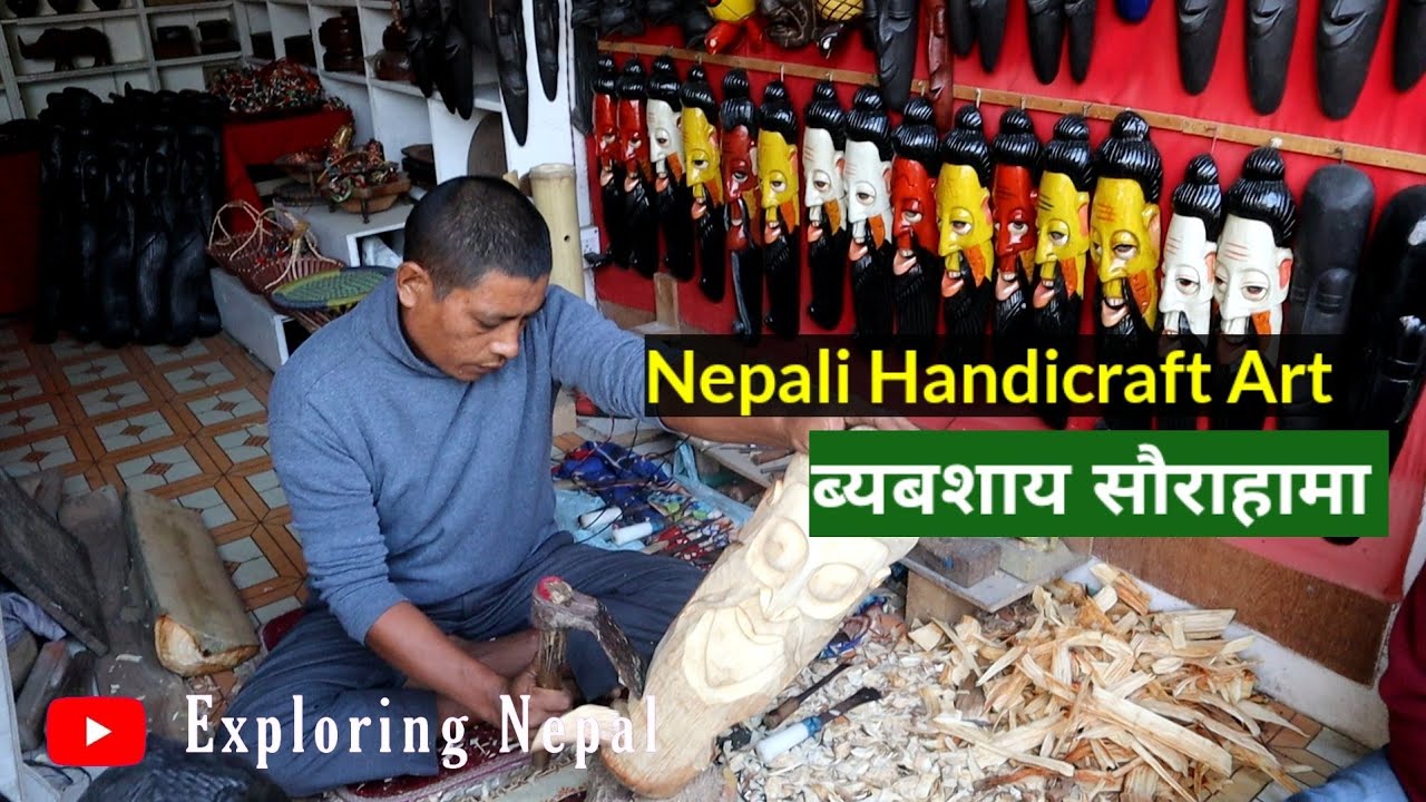 Nepali Handicraft|Wooden Craft| Sauraha Chitwan #exploringnepal - YouTube