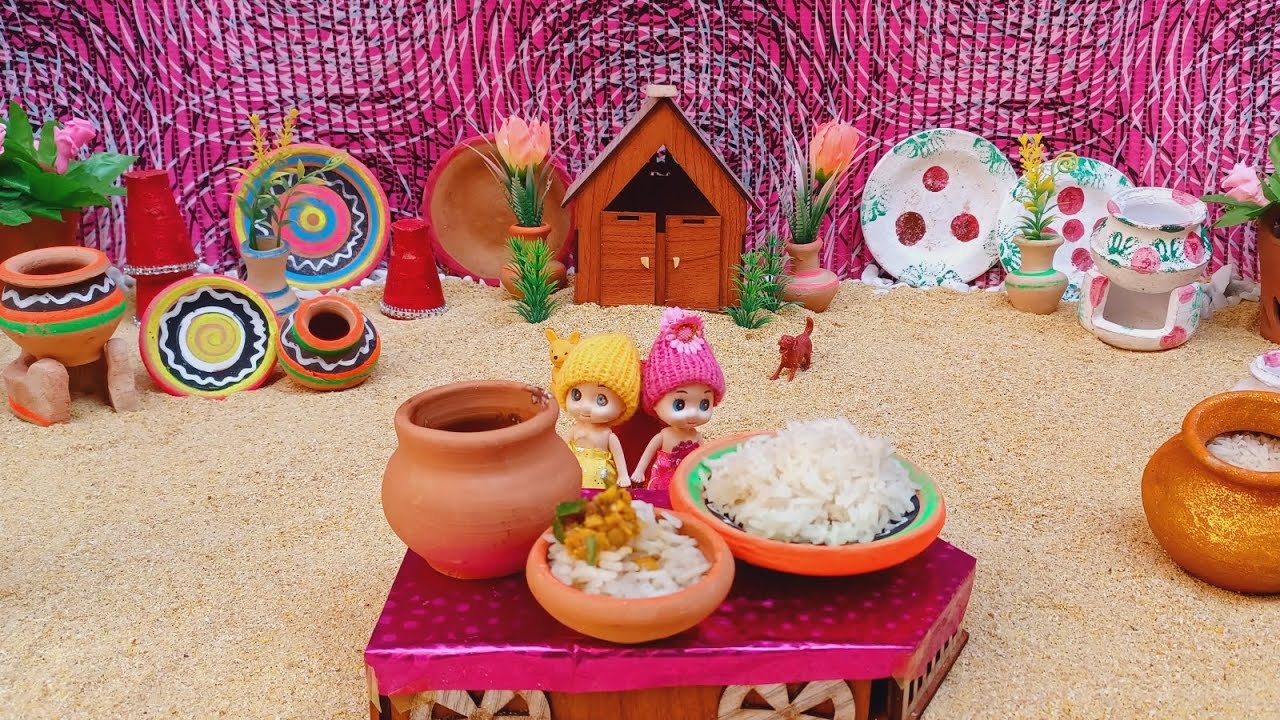 Miniature Daal And Rice Recipe || Fatima Mini cooking || - YouTube