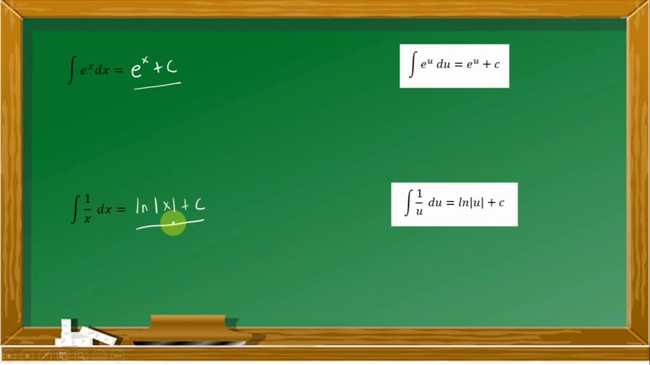 Integrales elementales de funciones trascendentes - YouTube