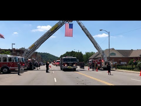 Fallen Fire fighter Funeral Procession 6-29-18 - YouTube