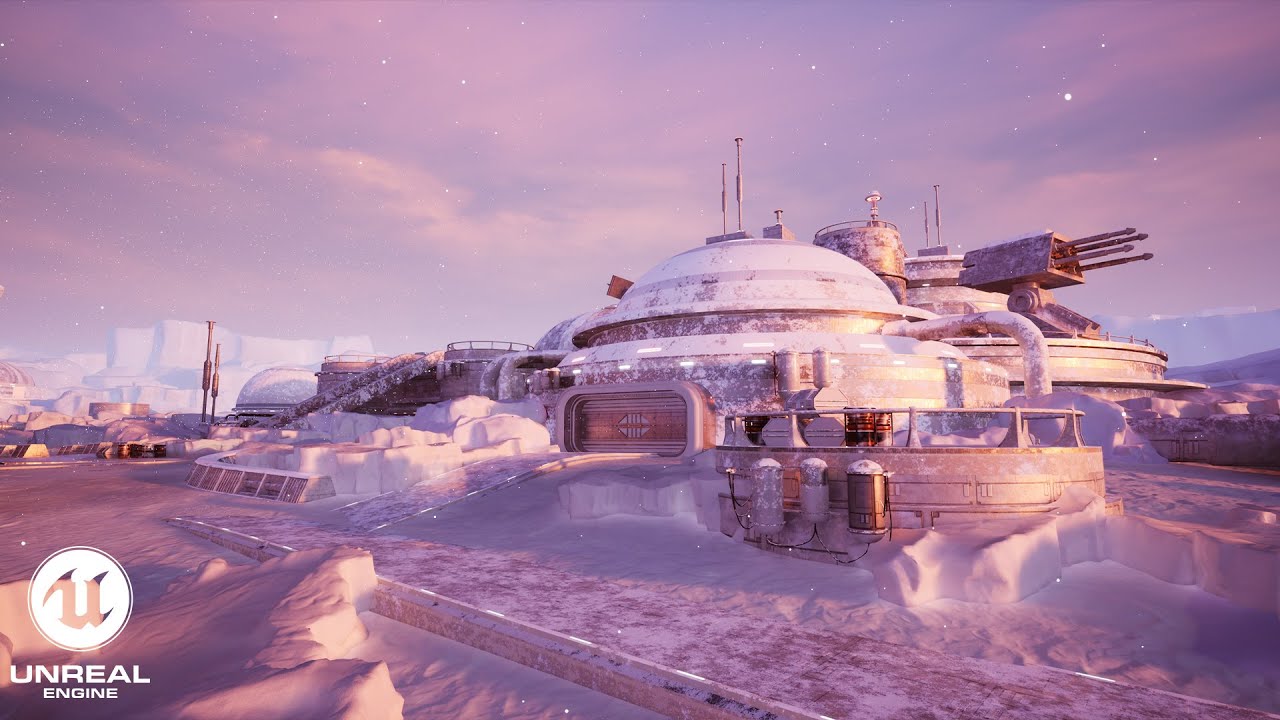 Snow station Unreal 5 - YouTube