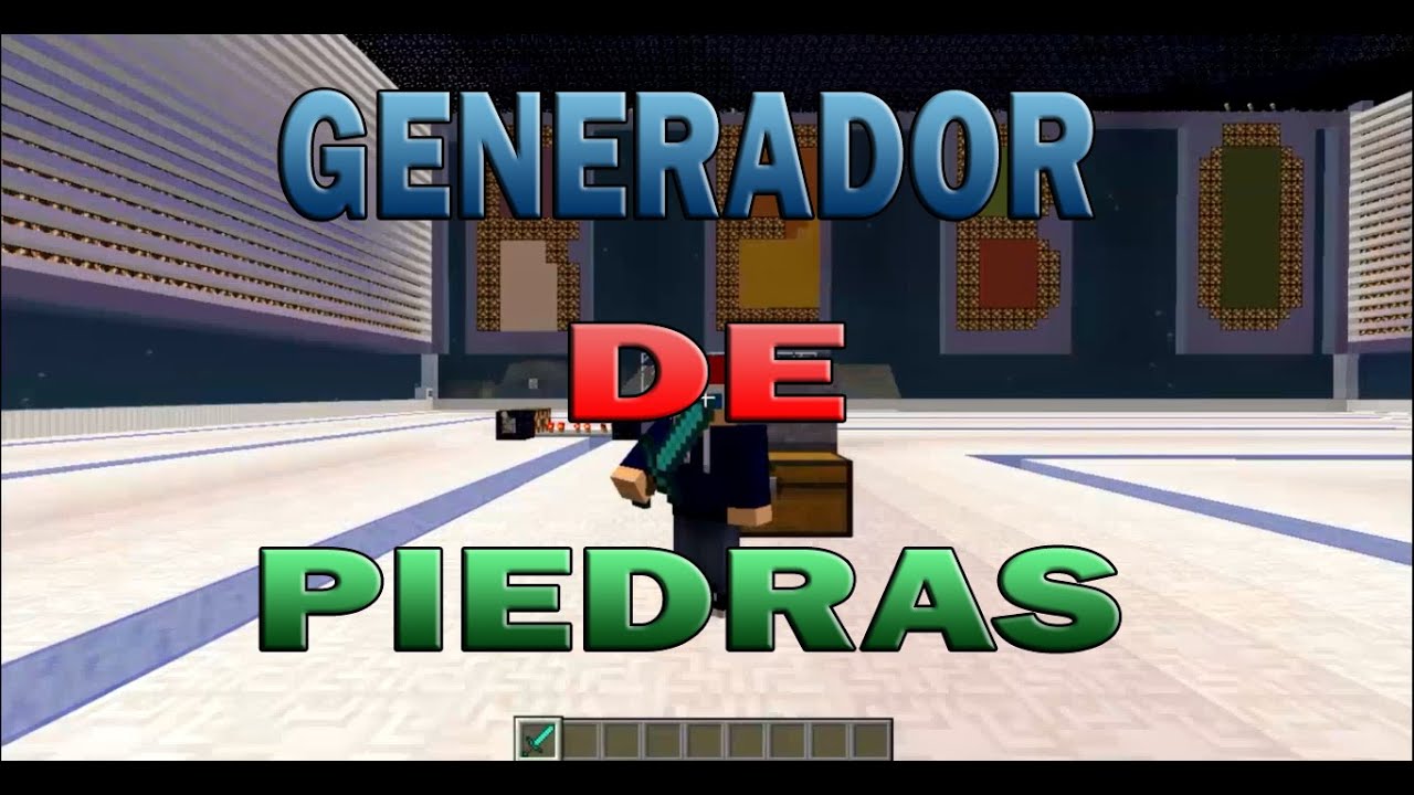 MINECRAFT | GENERADOR DE PIEDRAS | TUTORIAL - YouTube