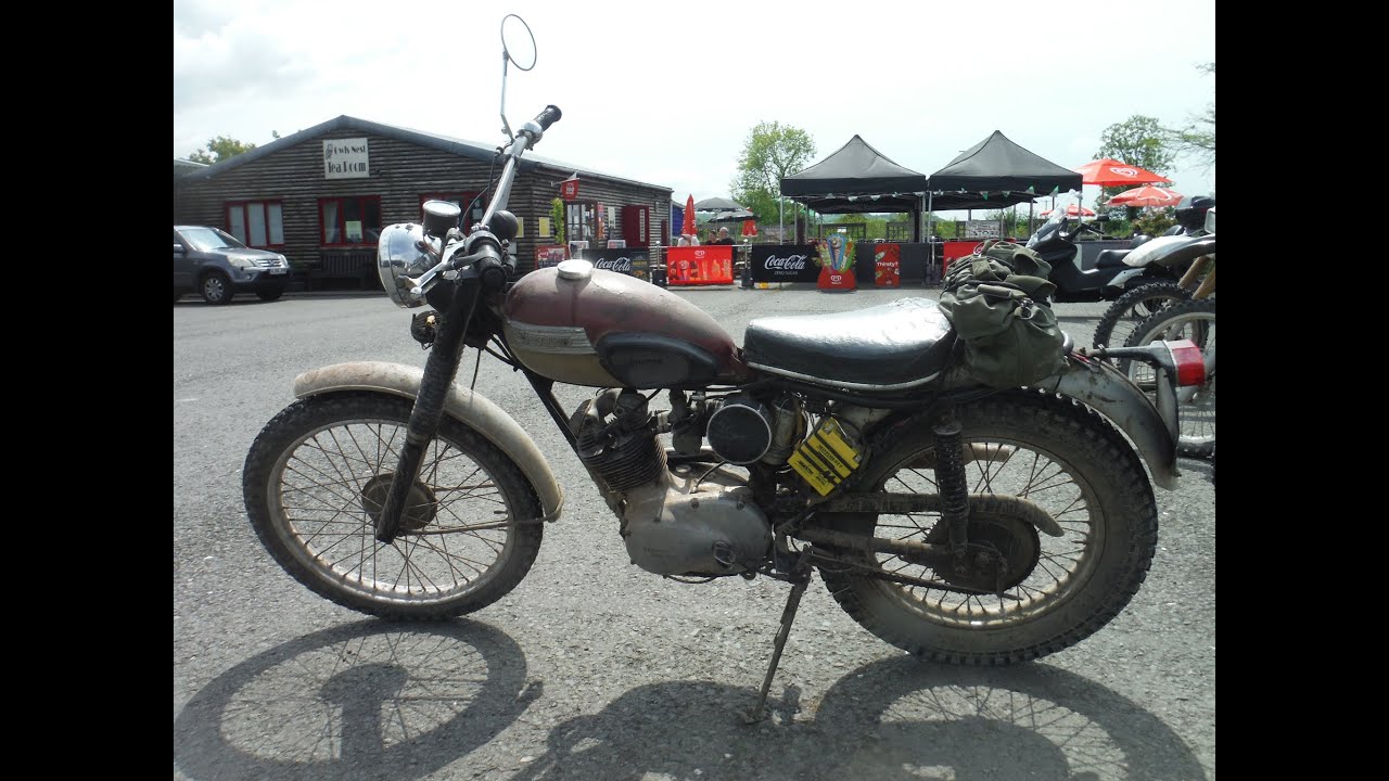 Triumph Tiger Cub Trials adventure with friends part 6 out onto the ...