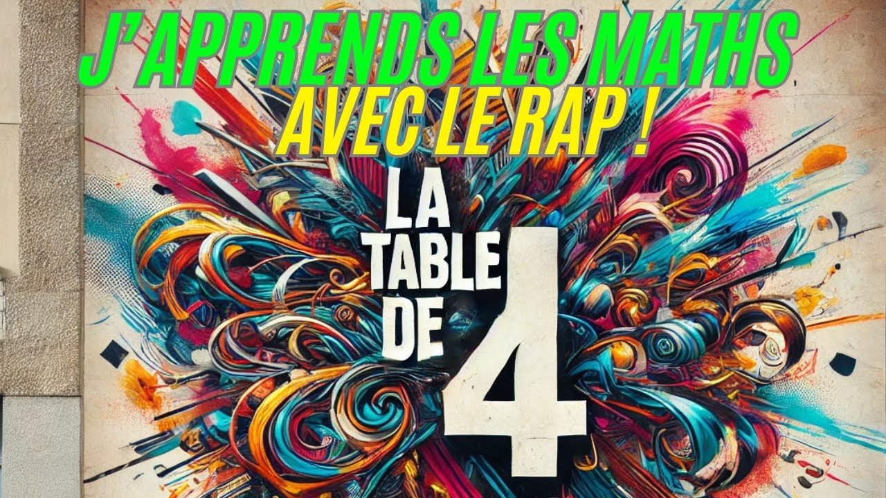 J'apprends les maths avec le Rap ! Table de 4 Multiplication - YouTube ...