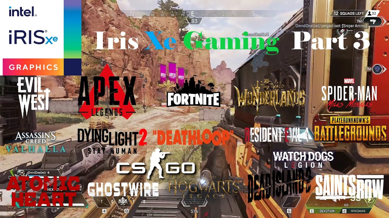 Intel Iris Xe Gaming- part3 - test in 19 Games - YouTube