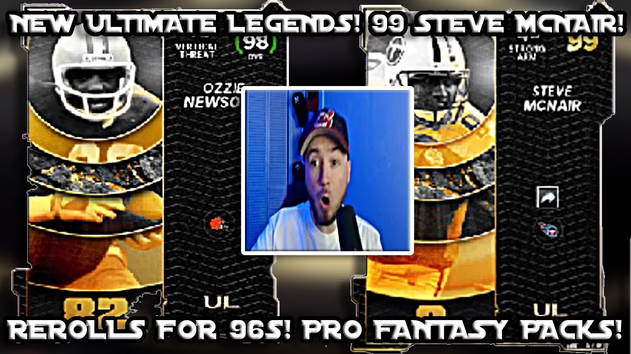 99 STEVE MCNAIR! NEW ULTIMATE LEGENDS! OZZIE, POLLARD, AND LTD MCNAIR ...