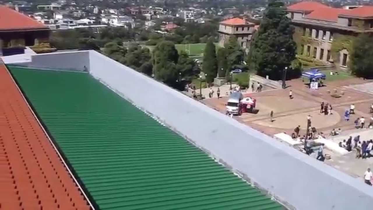 Birds eye view from the library (new uct library section) - YouTube
