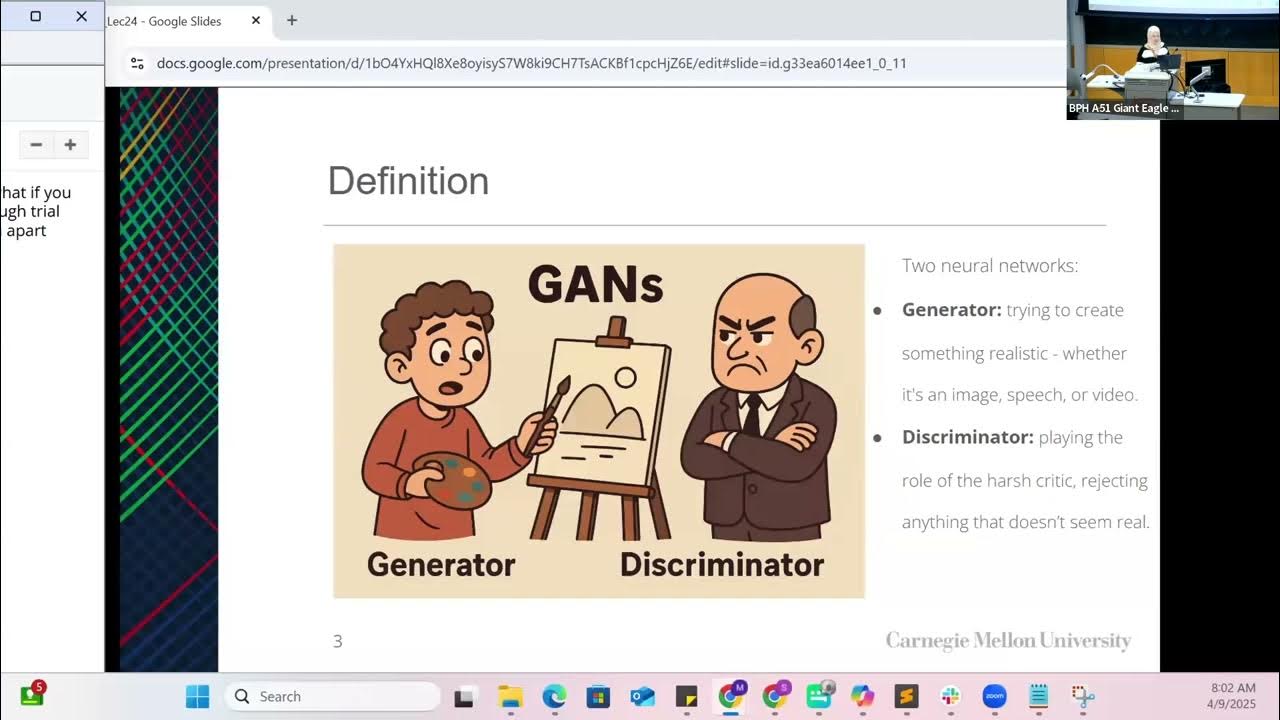S2025 Lecture 24 - Generative Adversarial Networks - YouTube