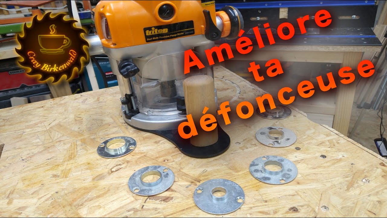 Améliorer sa défonceuse en fabriquant une nouvelle semelle - YouTube