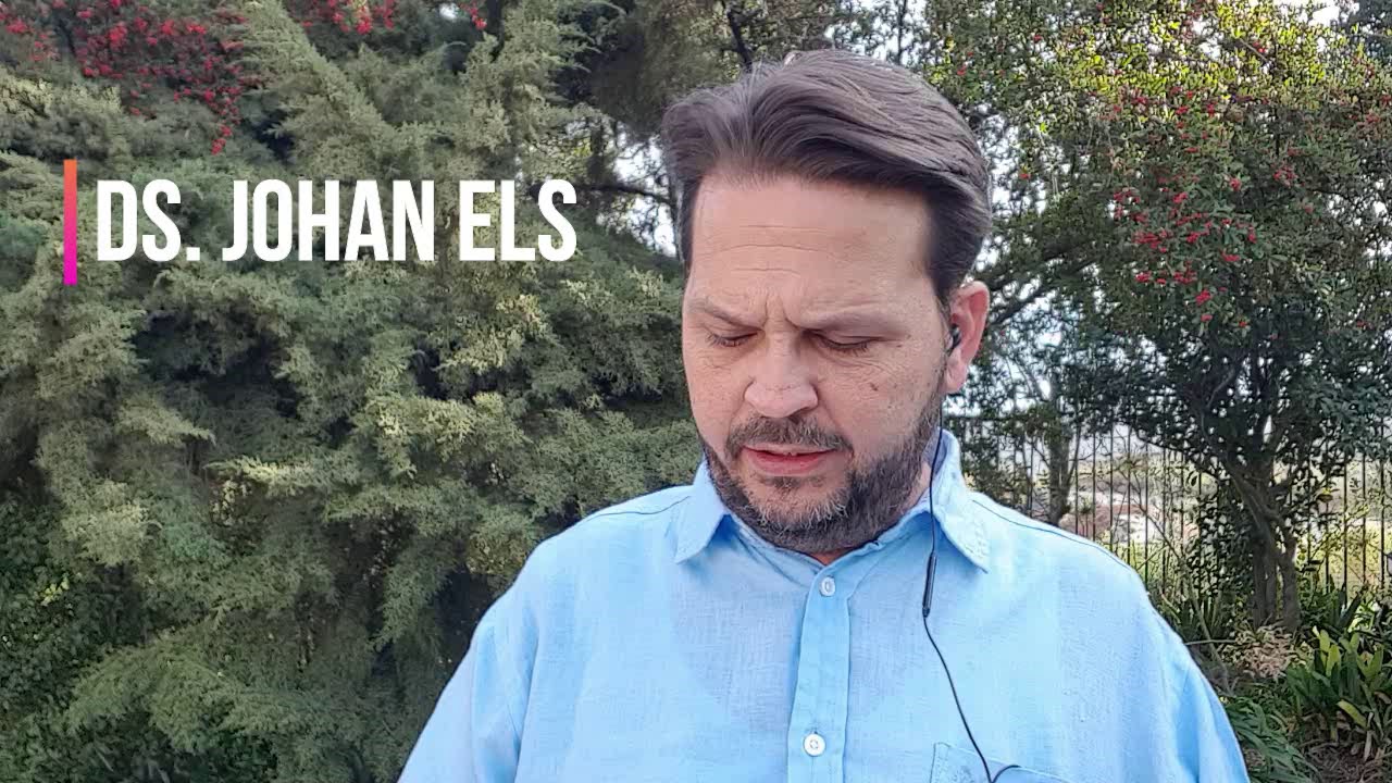 Week 10 Ds Johan Els bemoediging video - YouTube