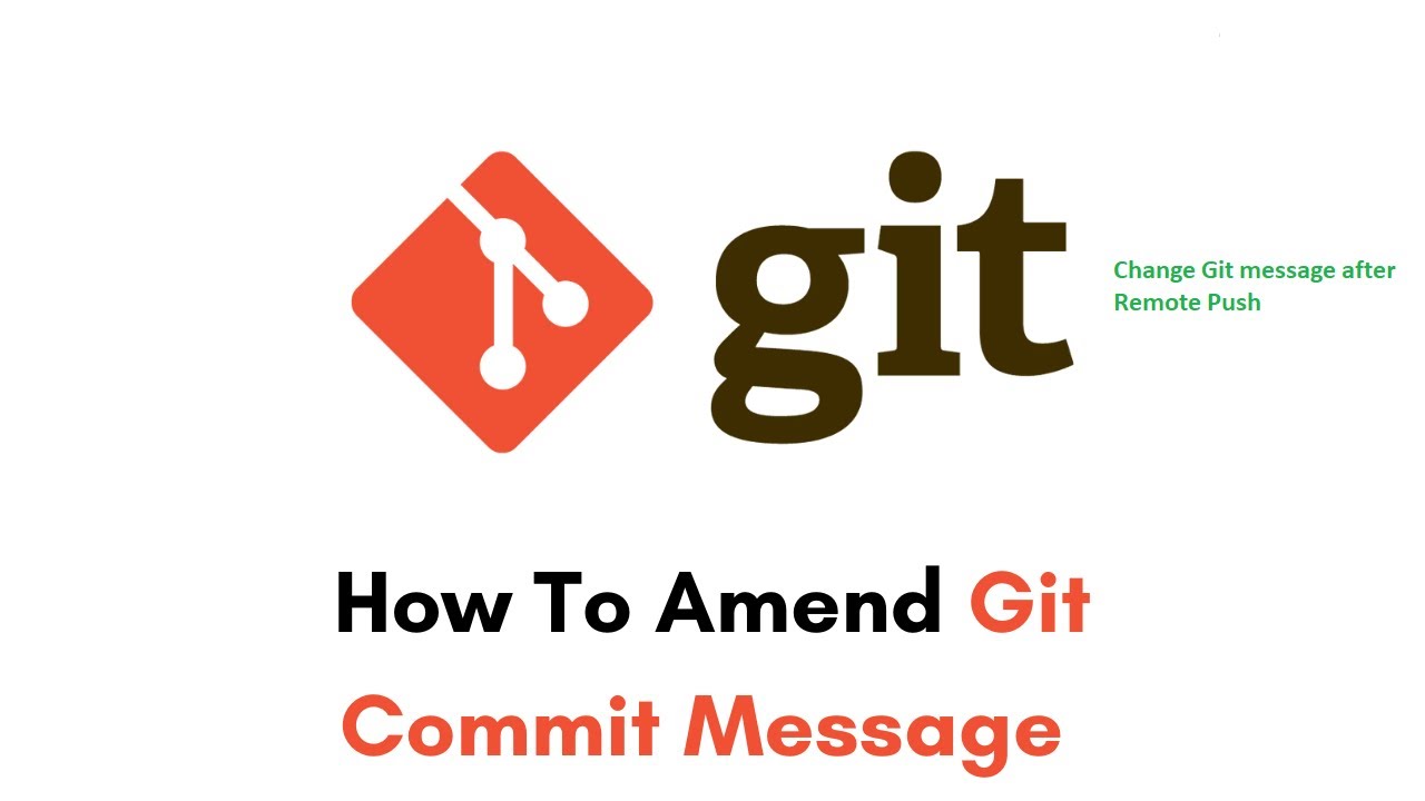 Git Amend Tutorial:How To Amend Git Commit Message Rewrite | Change Git Commit Message After ...