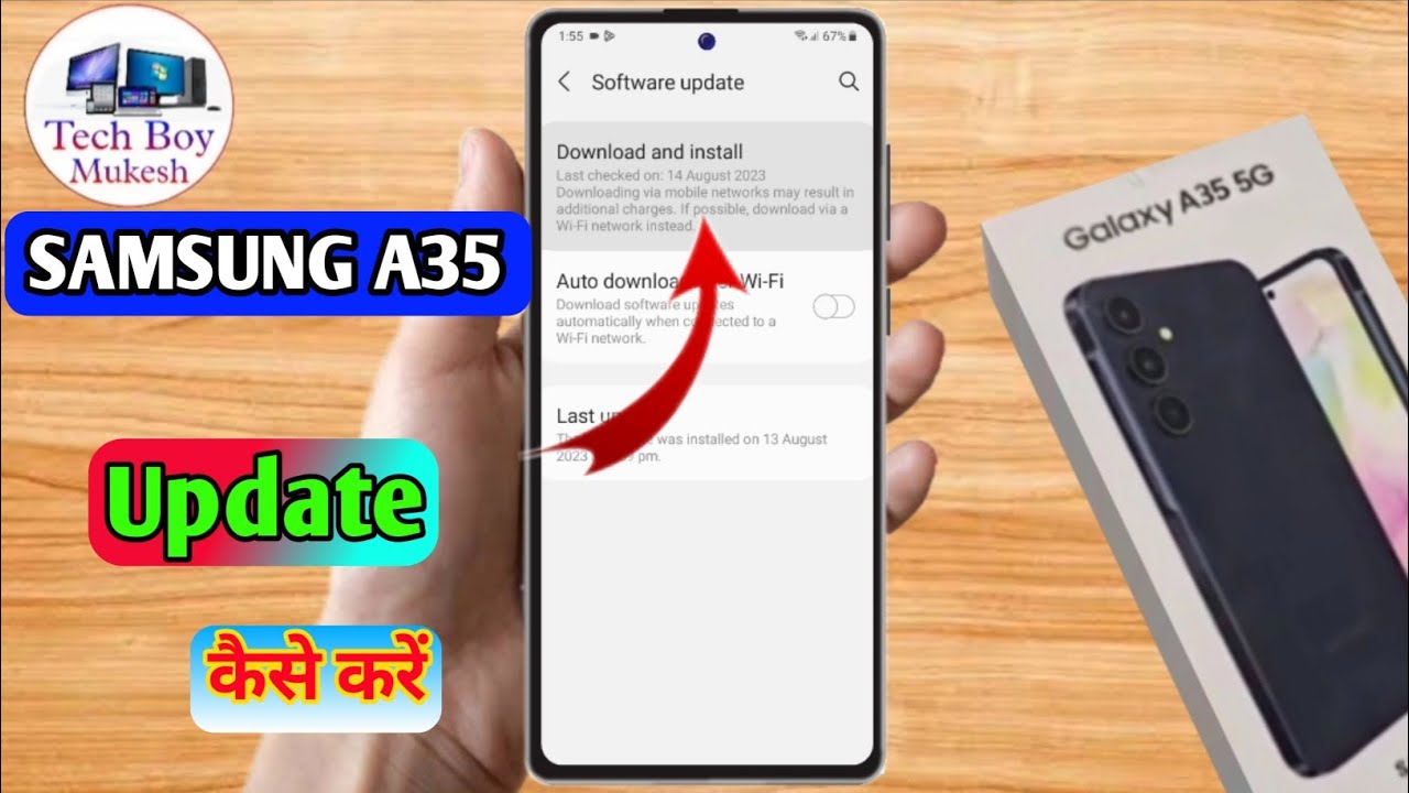 how to software update in samsung a35, samsung a35 update kaise kare ...