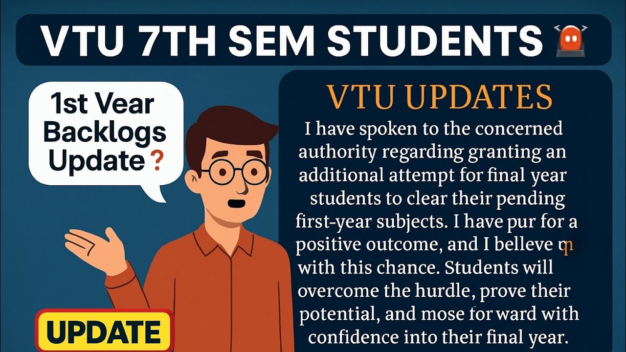 VTU 7TH SEM UPDATES|| VTU UPDATES 1ST YEAR BACKLOGS|| #vturesults #vtu ...