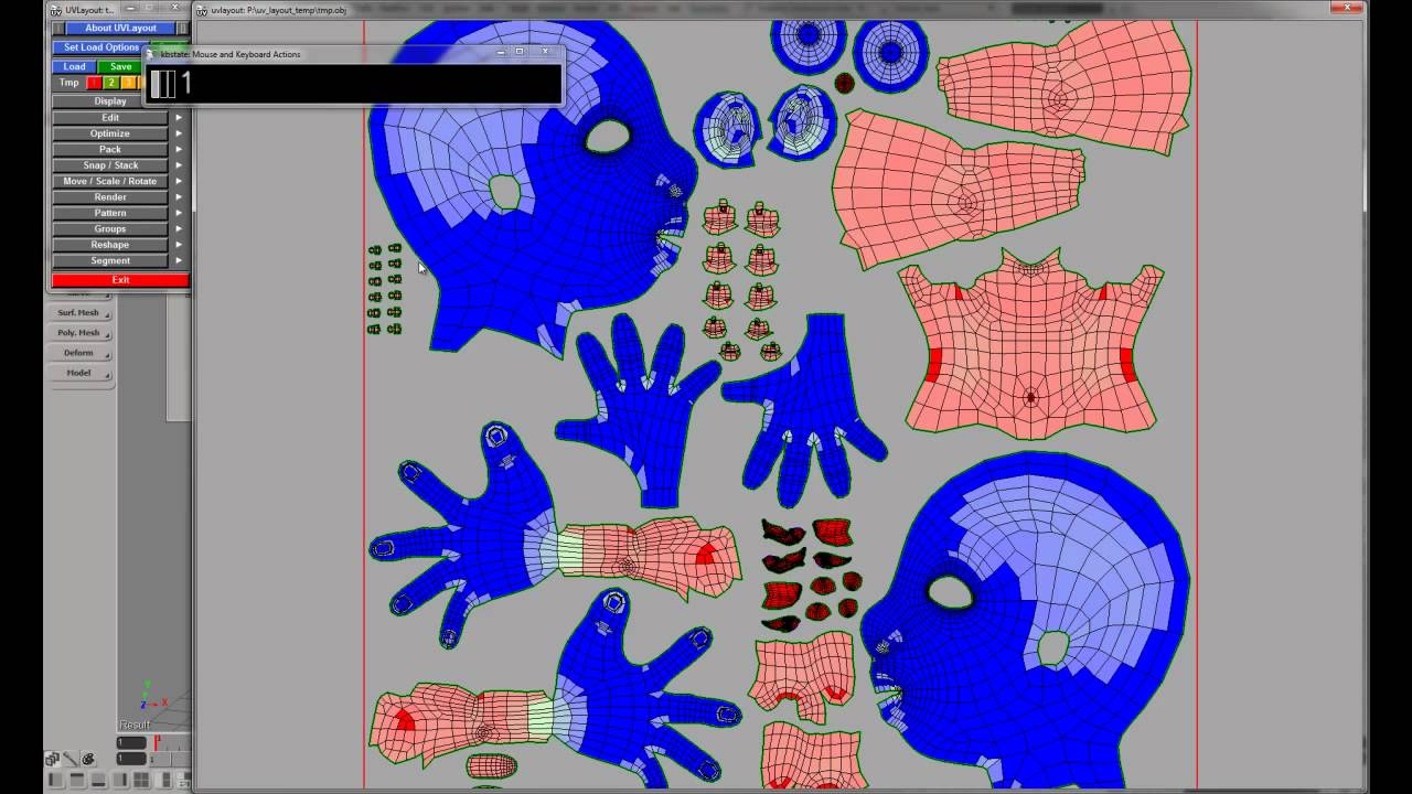 tutorial uvlayout - 06 de 09 - import - export - editar uvs existentes ...