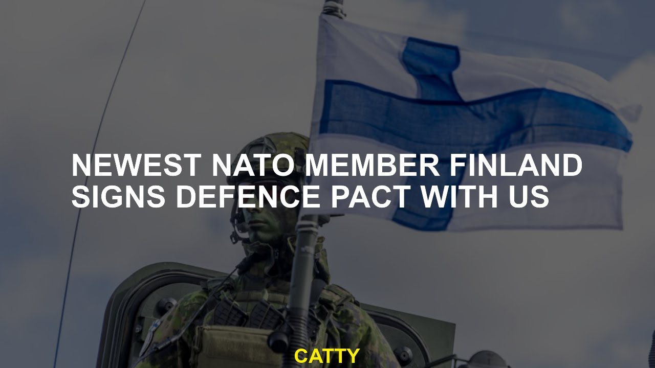 Newest NATO member Finland signs defence pact with US - YouTube