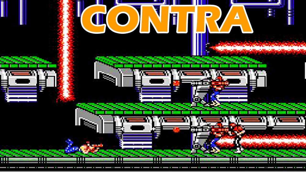 Fire base and best weapon to pass this contra base ( KONAMI ) - YouTube