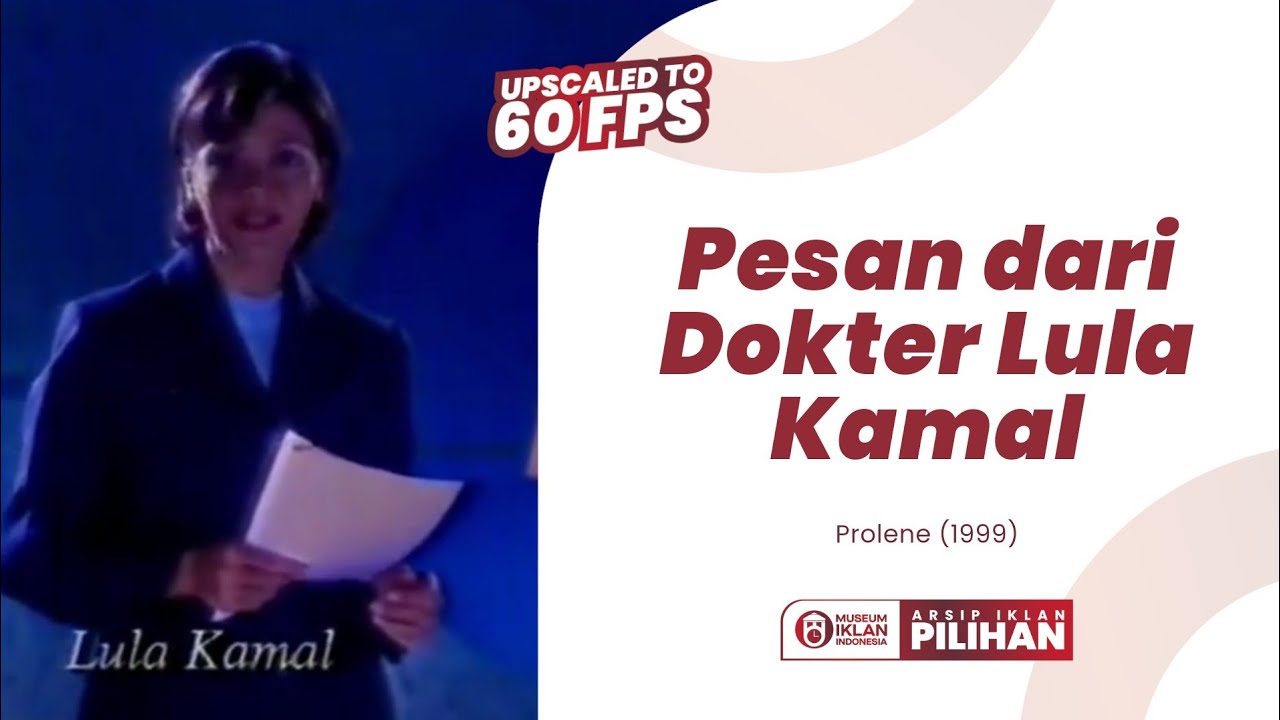 Iklan Prolene feat. Dr Lula Kamal (1999) [Upscaled To 60fps] - YouTube