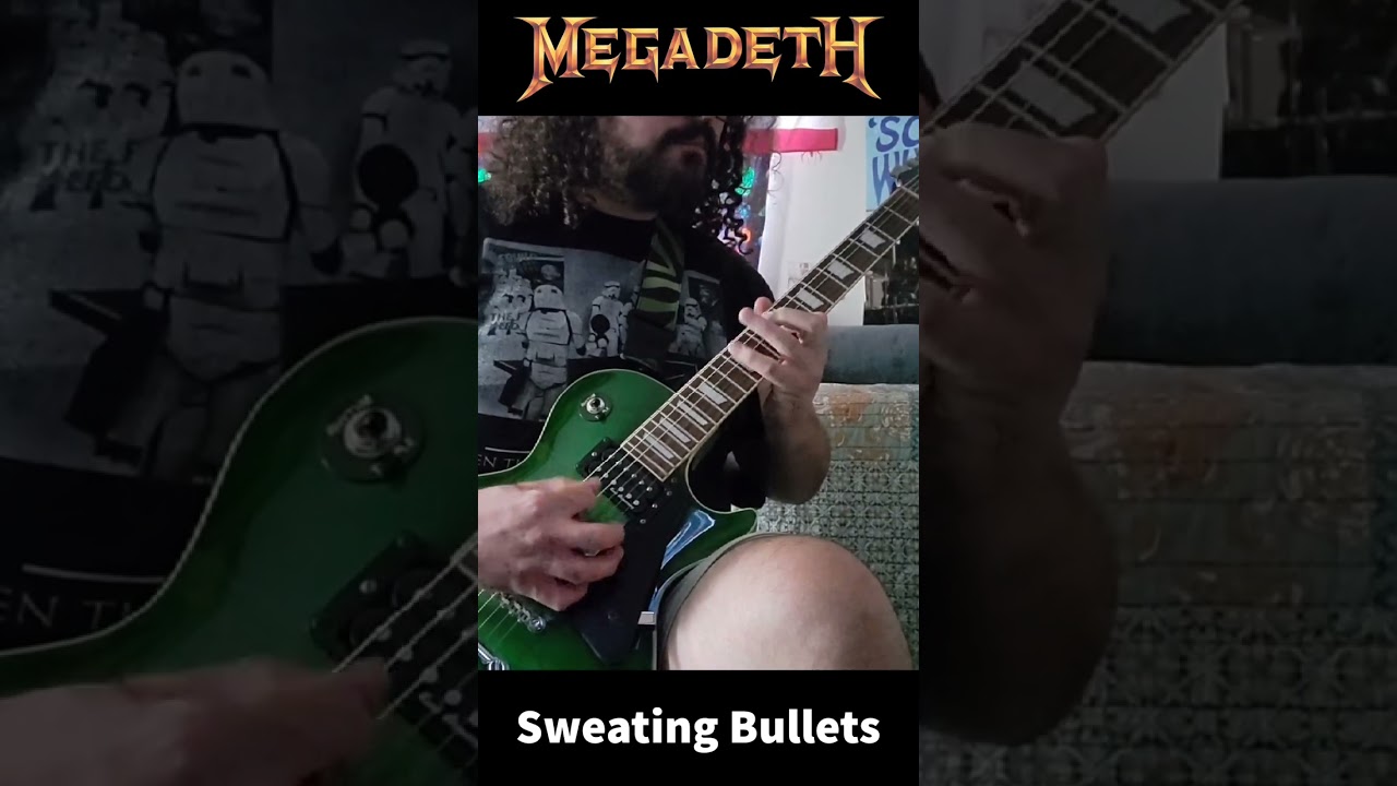 Megadeth - Sweating Bullets [Solo Cover] #shorts - YouTube
