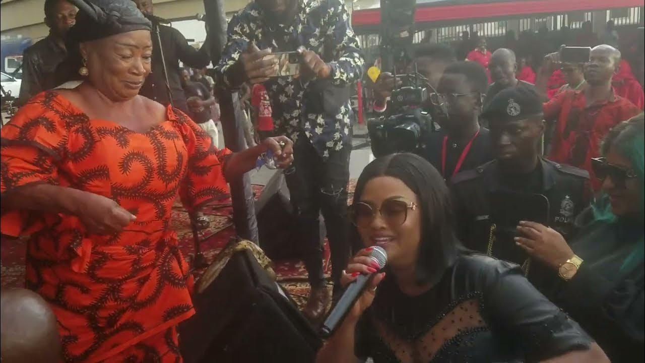 Nana Ama Mcbrown, Matilda Asare and Maame Tiwaah of Yaw Sarpong band performed @ Akwaboah ...