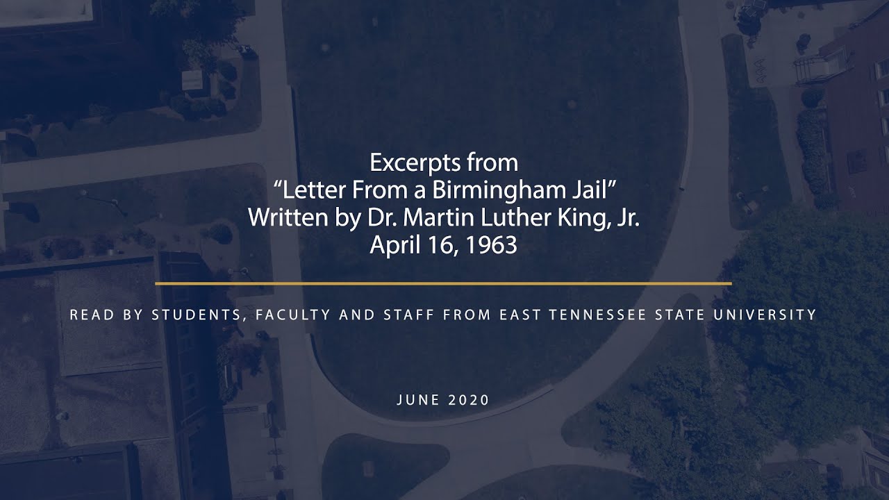 Excerpts from Dr. Martin Luther King, Jr.’s “Letter from a Birmingham ...