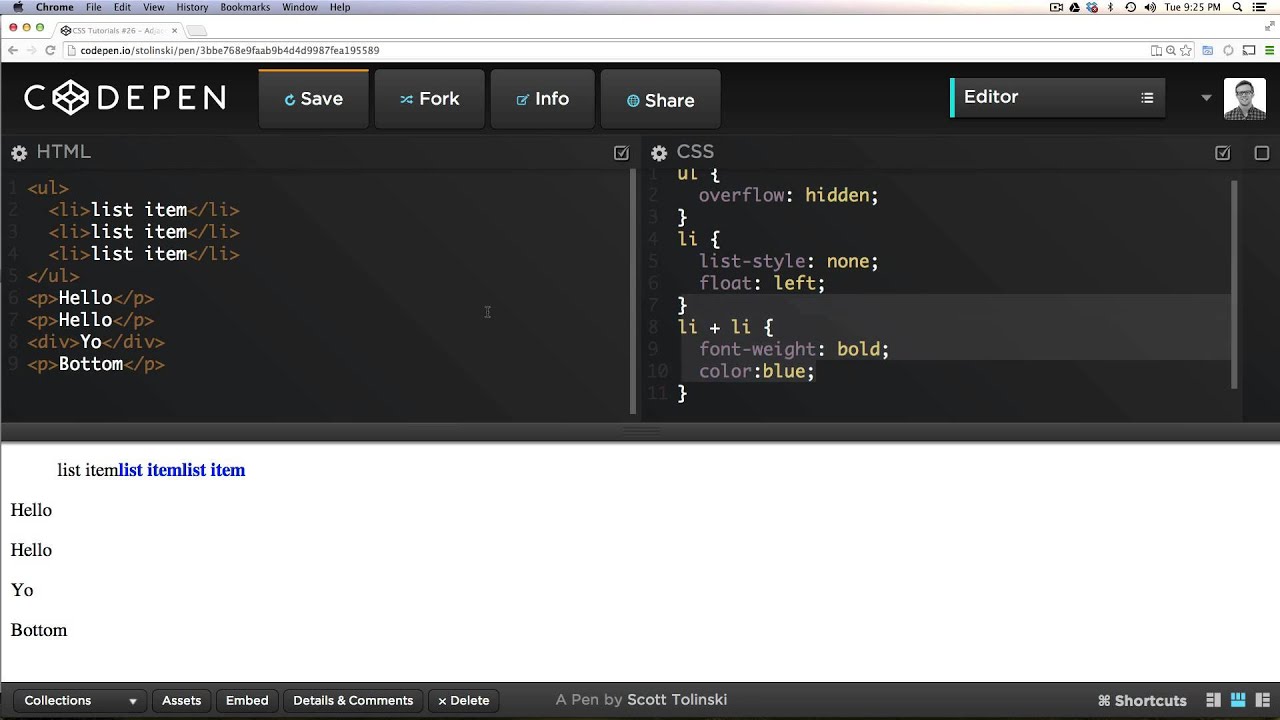Css Tutorials 26 Adjacent And Sibling Selectors Youtube