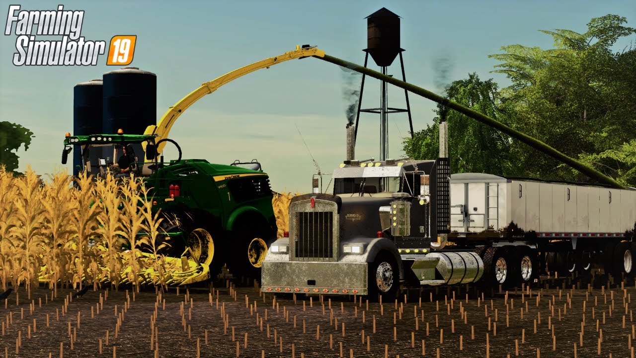 SILAGE HARVEST WITH THE CREW (ROLEPLAY) FARMING SIMULATOR 19 - YouTube