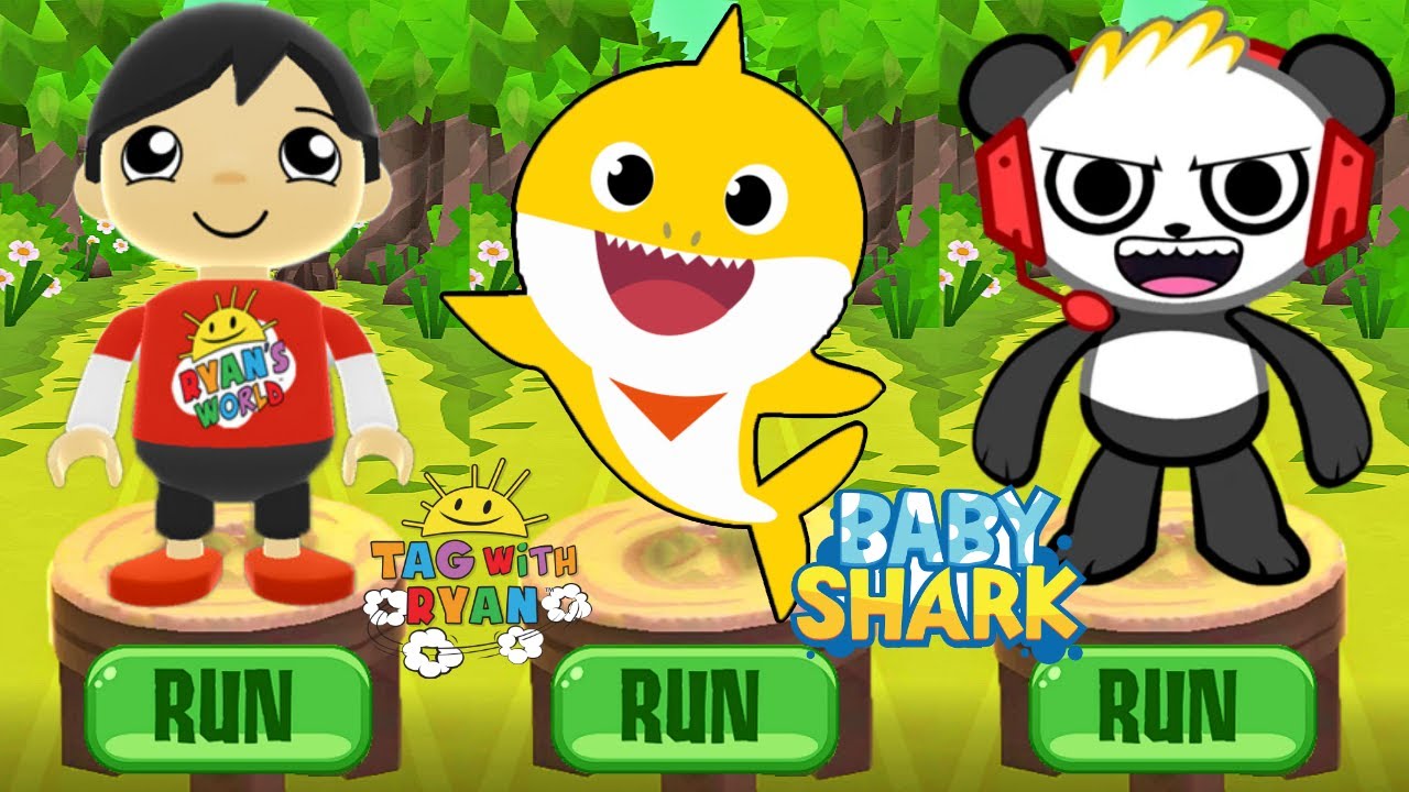 Tag with Ryan vs Baby Shark Run - Ryan Kaji vs Baby Shark All ...