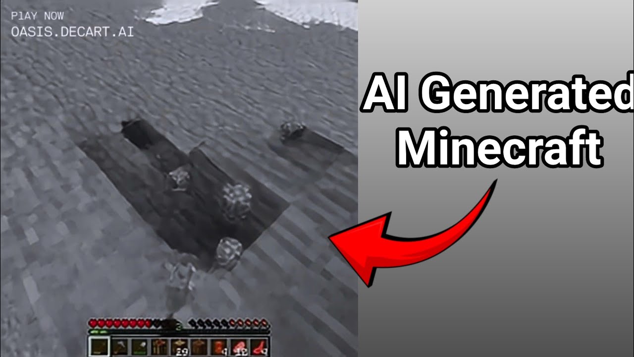 Playing AI Generated Minecraft - YouTube
