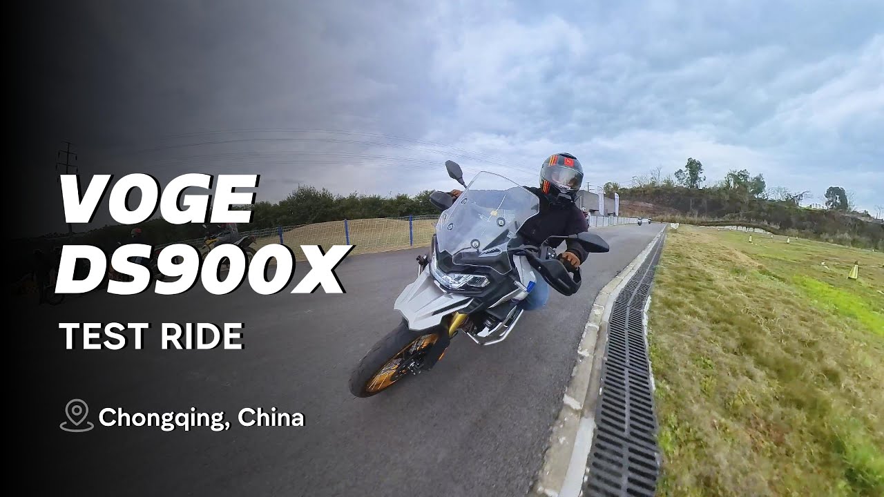 VOGE DS900X TEST RIDE IN LONCIN FACTORY CHINA - YouTube