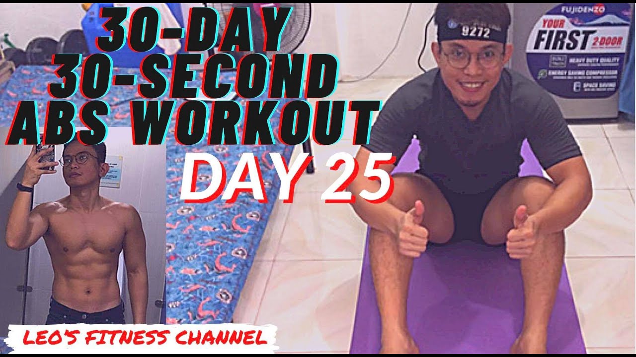 30-DAY 30-SECOND ABS WORKOUT: DAY 25 - YouTube