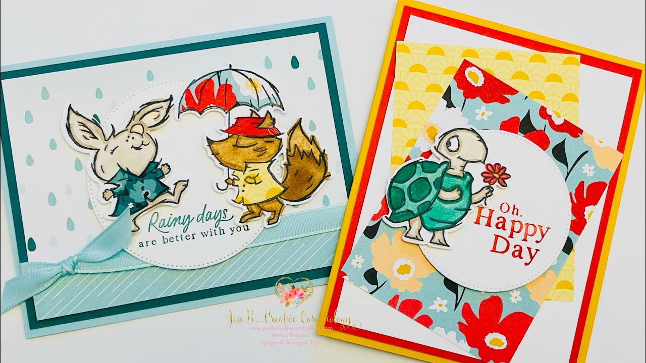 The Perfect Rainy Day Cards! Paper Piecing w/ Stampin’ Up! Playing in ...