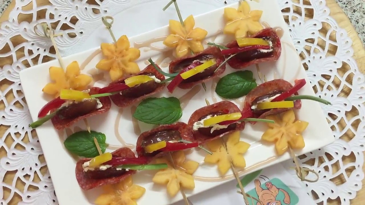 #Shorts Pretty Appetizers & Canapes Made From Dates | How to Make By ...