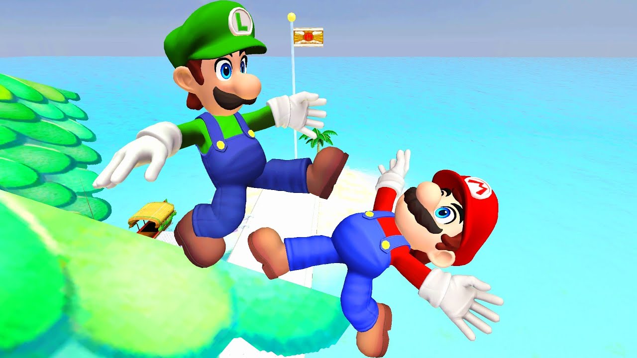 Super Mario Ragdolls Jumps & Falls (GMOD) Episode 142 - YouTube